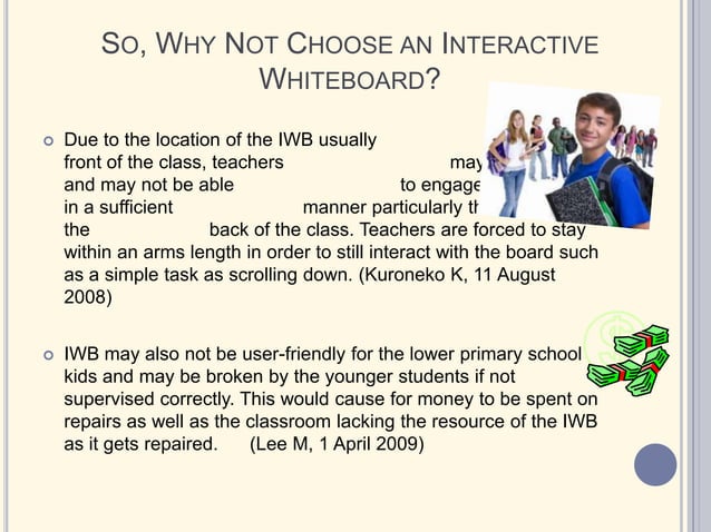 Interactive whiteboards in the modern classroom (sam and nick) | PPTX ...