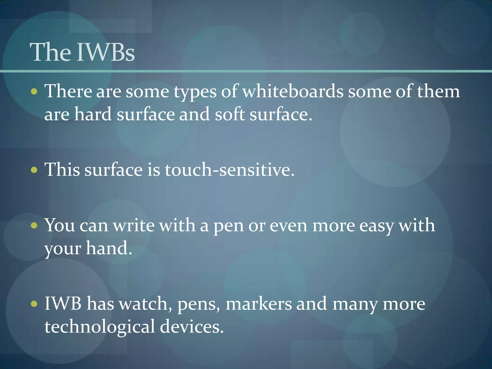 Interactive Whiteboards (Iwb) | PPTX