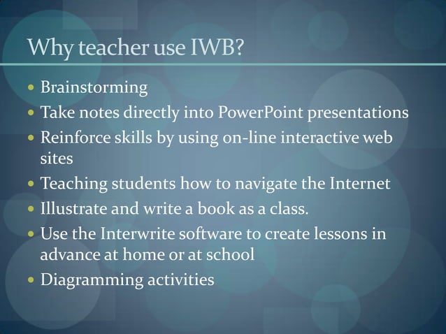 Interactive Whiteboards (Iwb) | PPTX