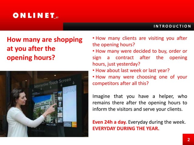 Interactive Window/Digital Signage | PPTX