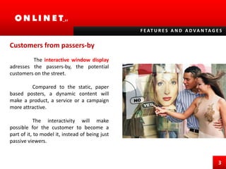 Interactive Window/Digital Signage | PPTX