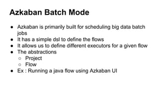 Interactive workflow management using Azkaban | PPT