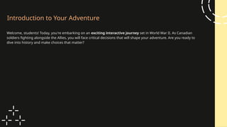 Interactive World War 2 game for middle school students pptx | PPTX