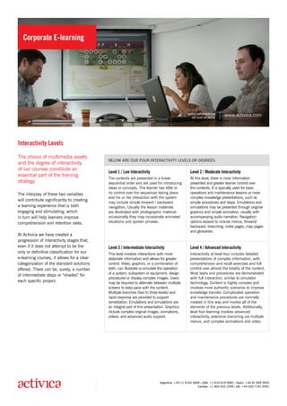 Activica - Interactivity Levels | PDF | Technology & Computing