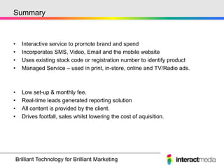 InteractMedia Retail Proposition | PPTX