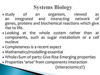 Interactomics, Integromics to Systems Biology: Next Animal ...