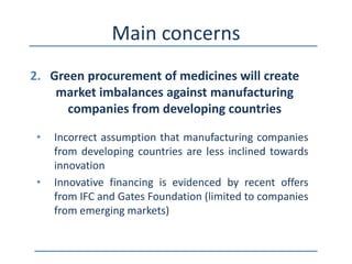 Interagency Approach to Sustainable Procurement in Health Sector | PPT