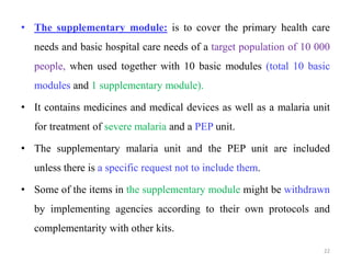 Interagency emergency health kit PPT | PPTX