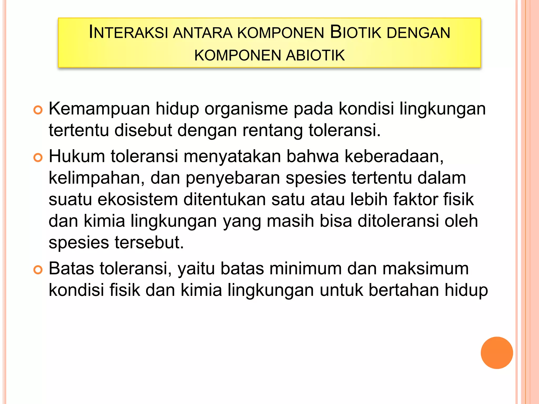 Interaksi antar spesies pada ekosistem | PPT