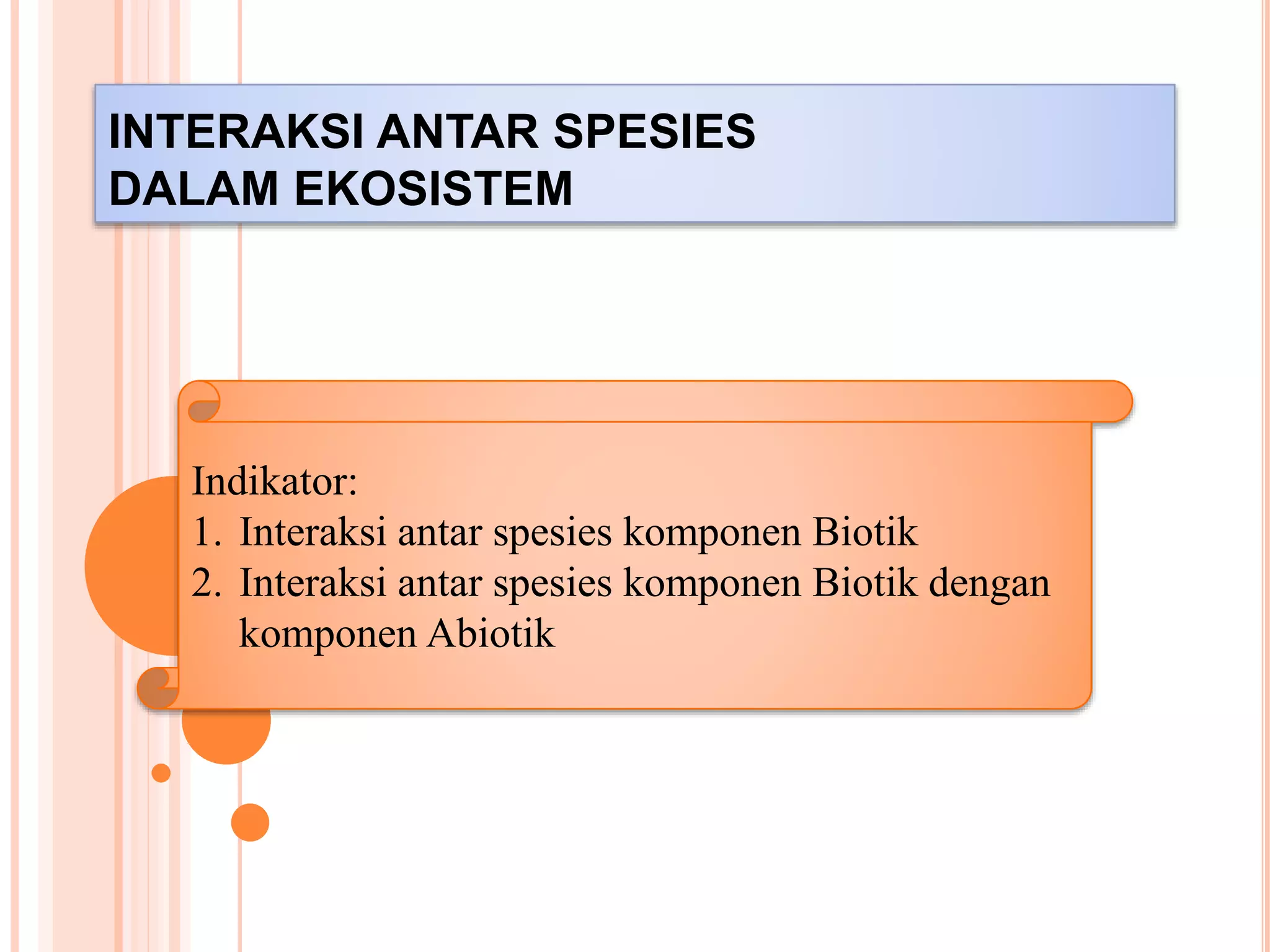 Interaksi antar spesies pada ekosistem | PPT