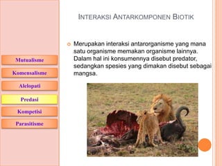 Interaksi antar spesies pada ekosistem | PPT