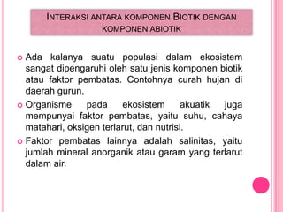 Interaksi dalam ekosistem | PPTX