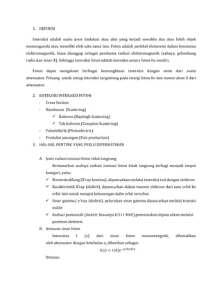 Interaksi foton | PDF