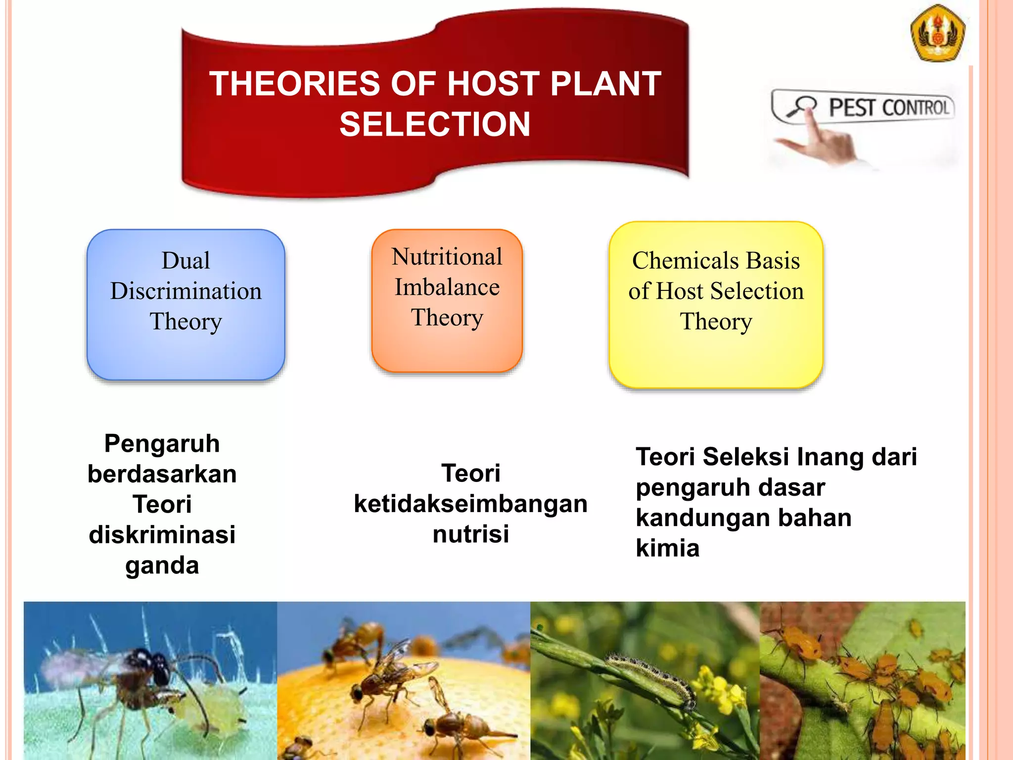 Theories Of Host Plant Selection | PPTX
