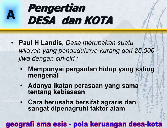 Interaksi keruangan Desa - Kota.ppt