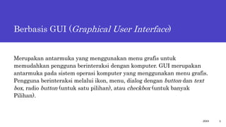 Interaksi Manusia dan Komputer informatika kelas x | PPTX