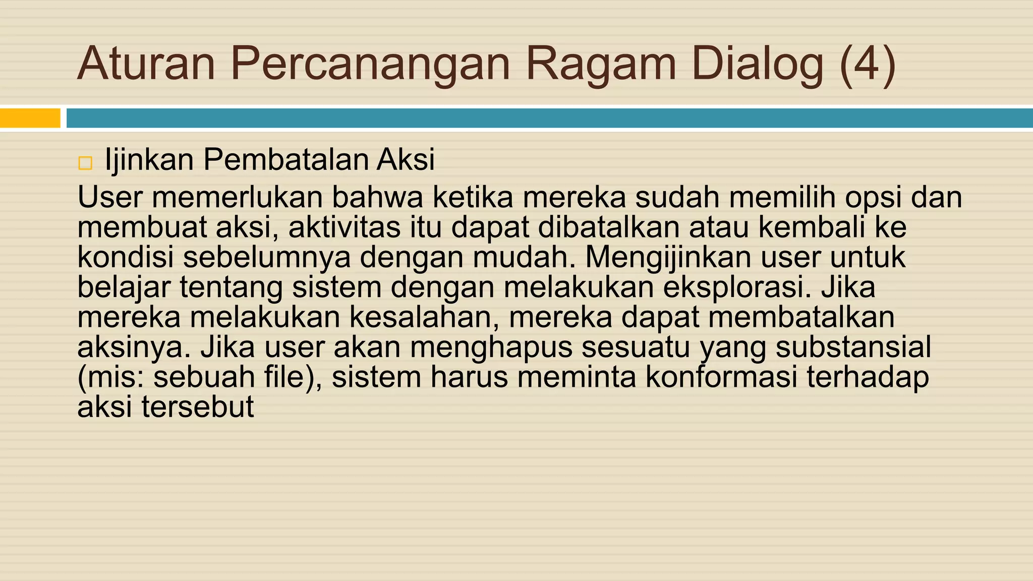 Ragam Dialog :: Interaksi Manusia dan Komputer | PPTX