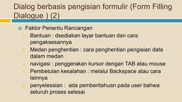 Ragam Dialog :: Interaksi Manusia dan Komputer | PPTX