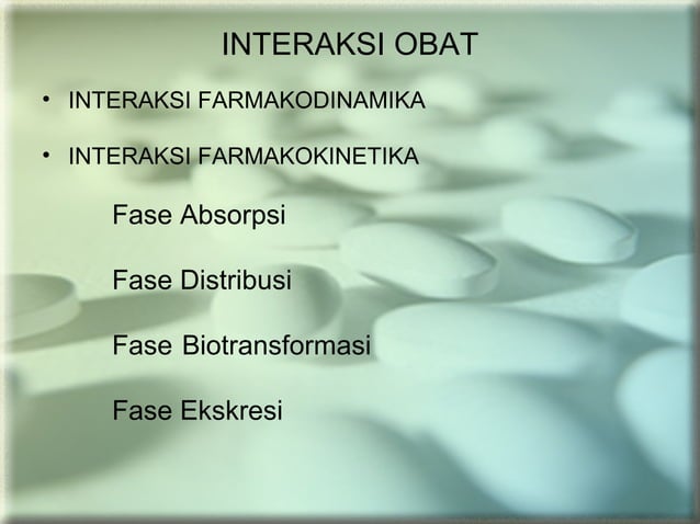 Interaksi obat | PPT