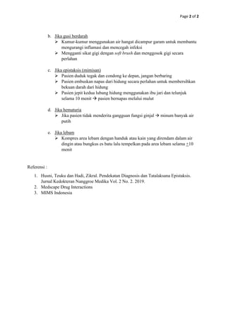 Interaksi Obat Warfarin dan Tatalaksana Efek Samping Perdarahannya | PDF