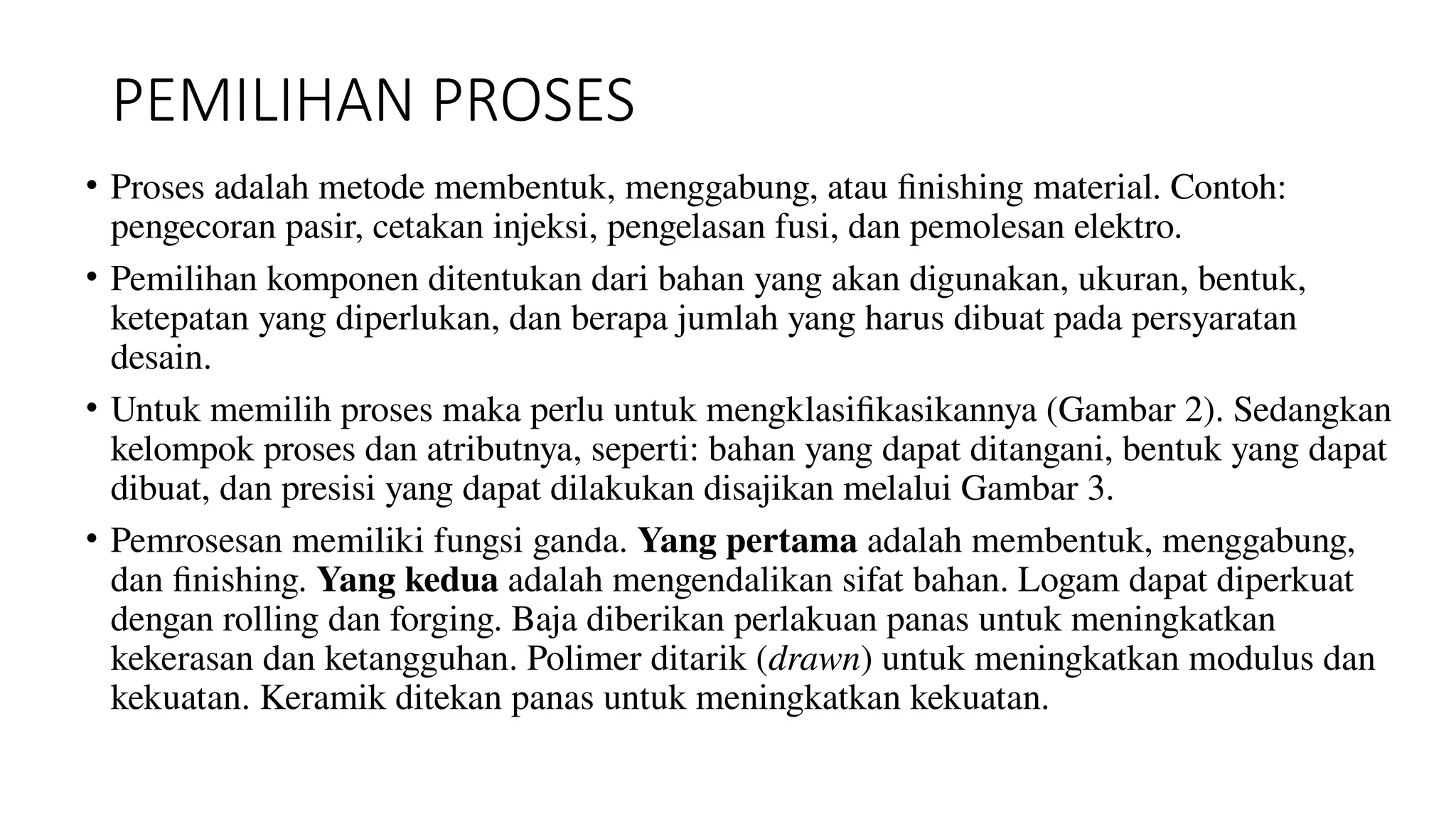 Interaksi Proses dan Bahan Teknik pertanian | PPTX