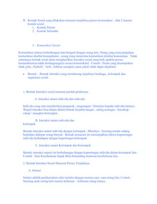Interaksi sosial | PDF