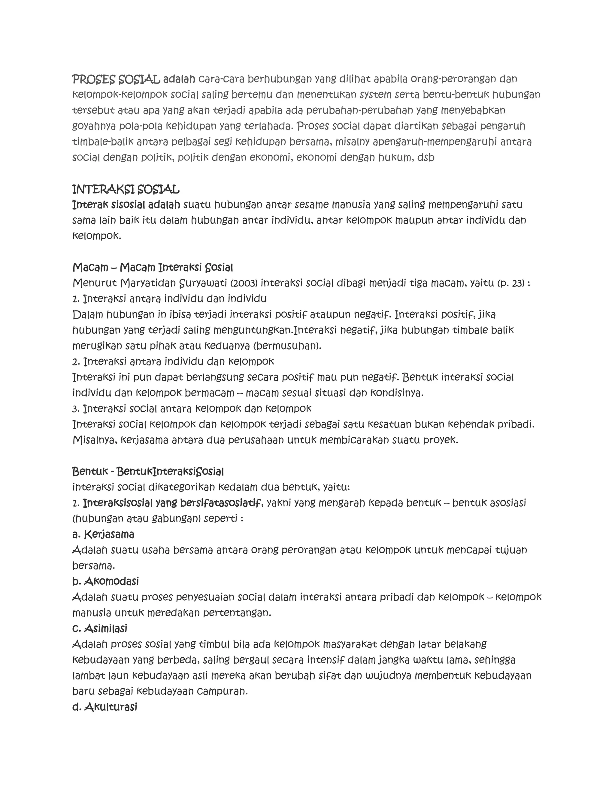 Interaksi sosial | PDF