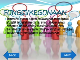 Interaksi sosial sosiologi | PPTX