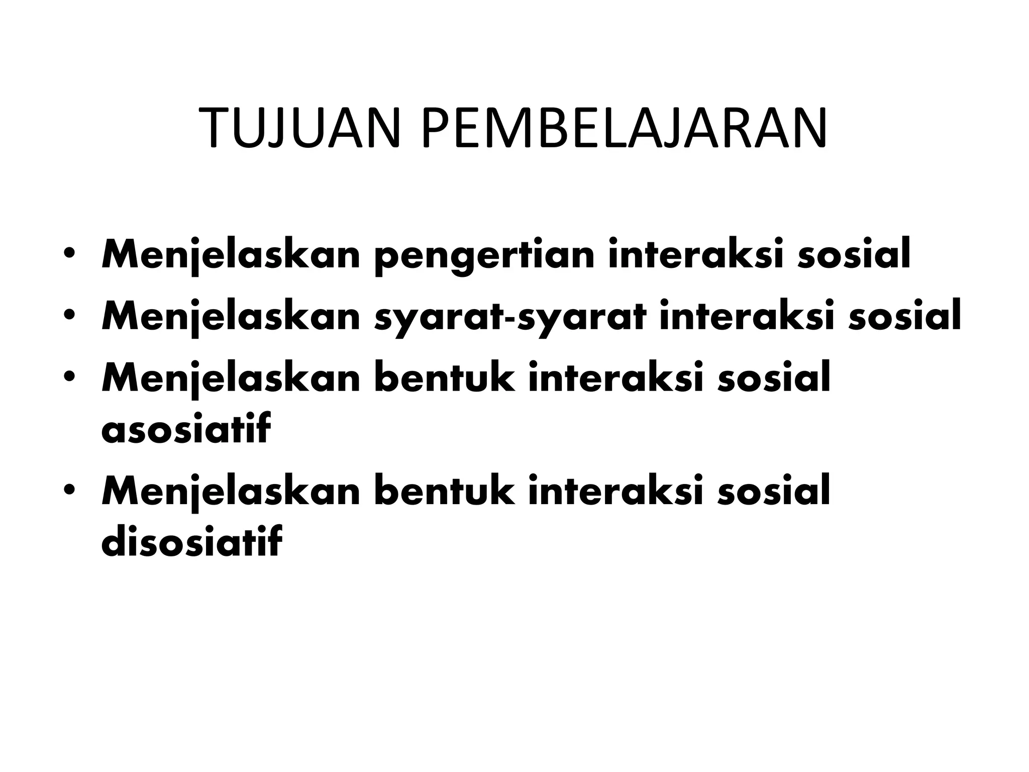 Interaksi sosial kelas 7 | PPTX