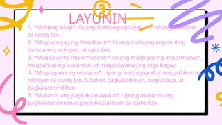 INTERAKSYONAL na Gamit ng Wika sa Lipunan | PPTX