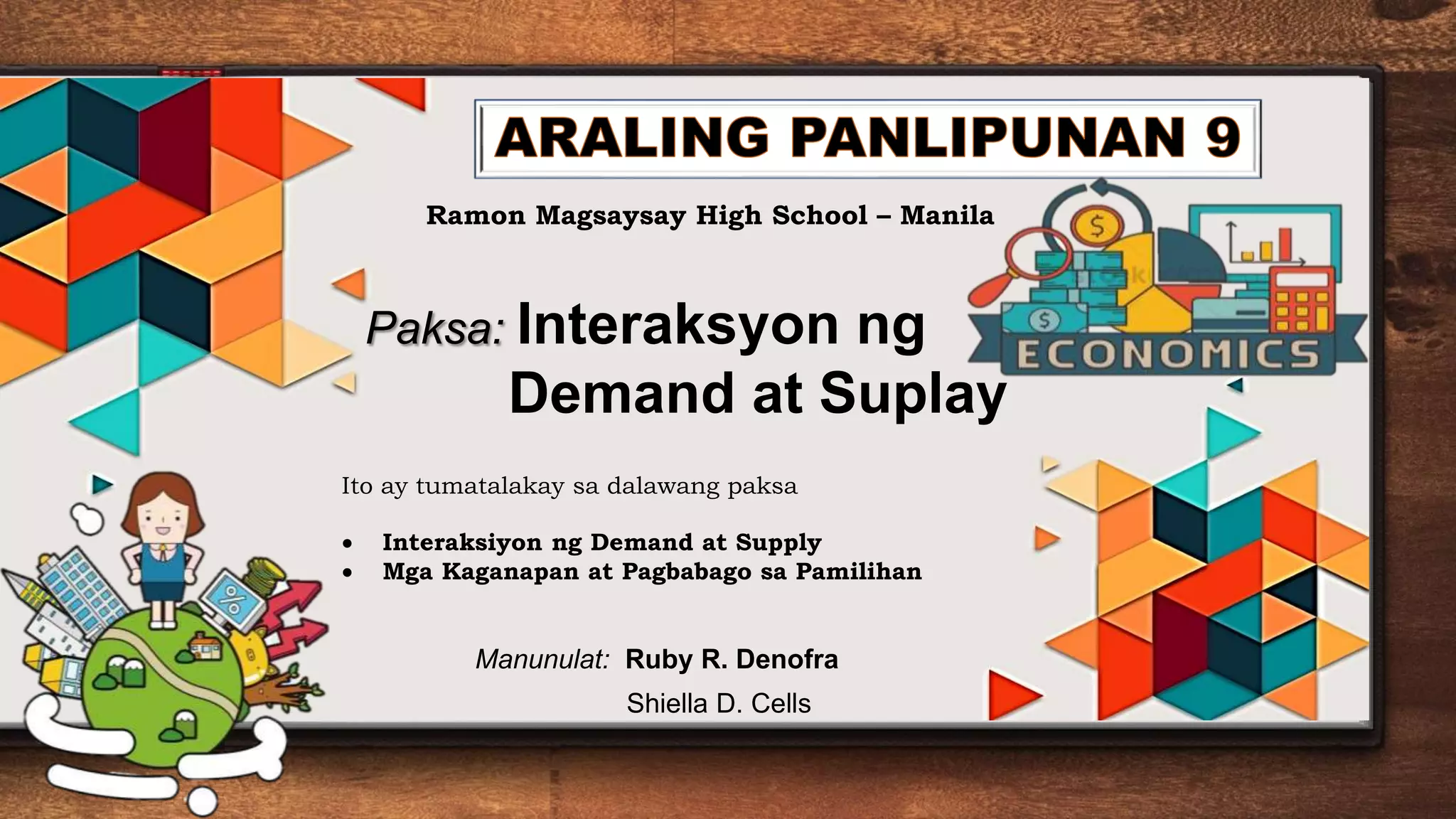 Interaksyon ng demand at suplay adm rmhs mn la - slideshare | PPTX