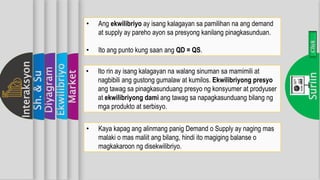 Interaksyon ng demand at suplay adm rmhs mn la - slideshare | PPTX