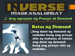 Interaksyon ng Demand at Supply | PPTX