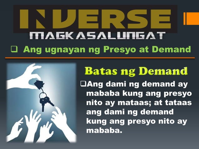 Interaksyon ng Demand at Supply | PPTX