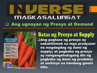 Interaksyon ng Demand at Supply | PPTX