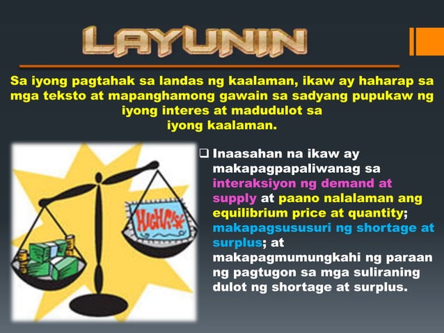 Interaksyon ng Demand at Supply | PPTX