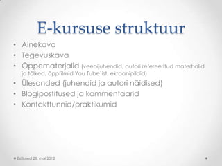 Interaktiivne e-ope esitlus-rosenberg | PPTX