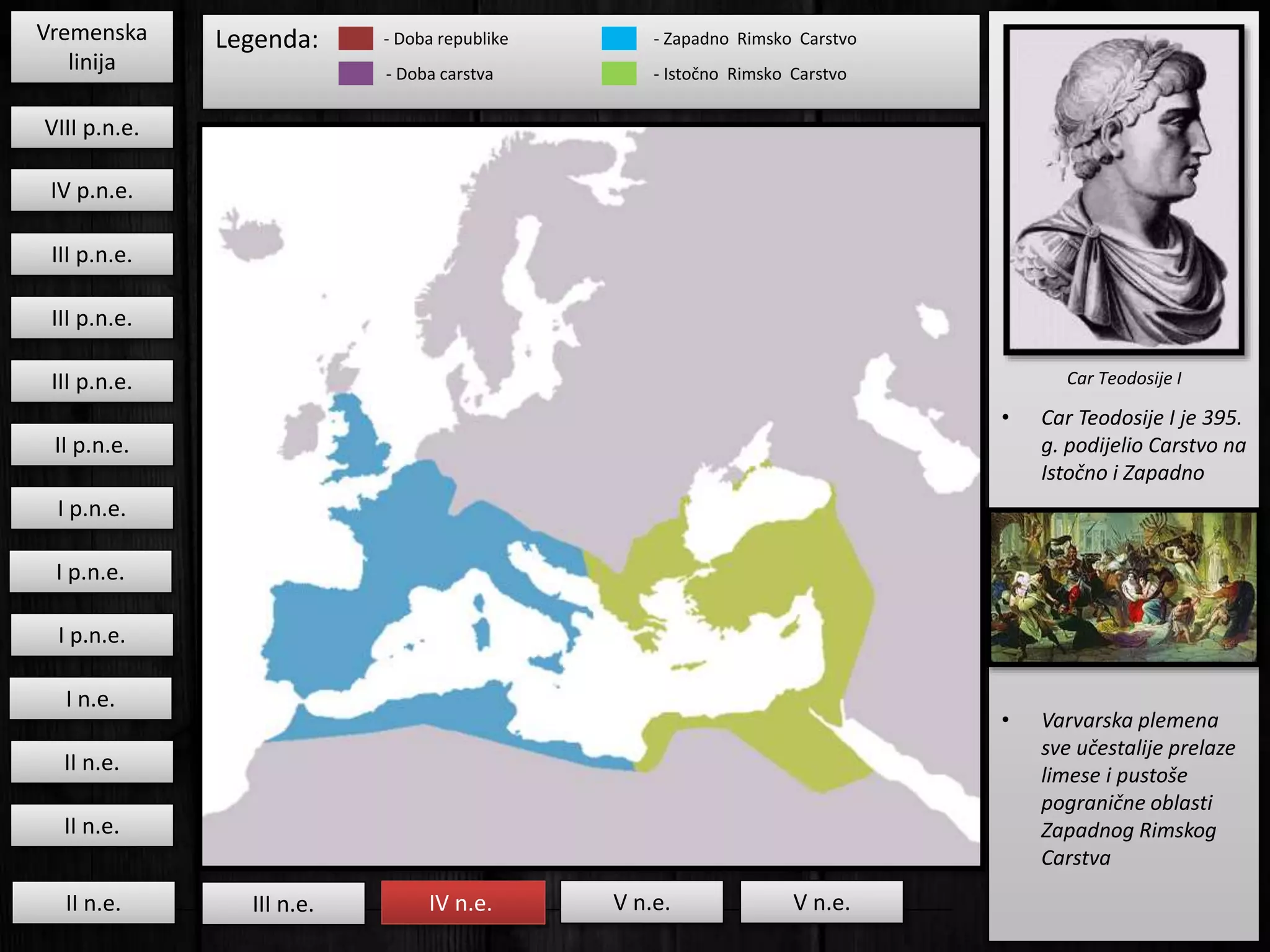 Interaktivna mapa starog rima | PPSX