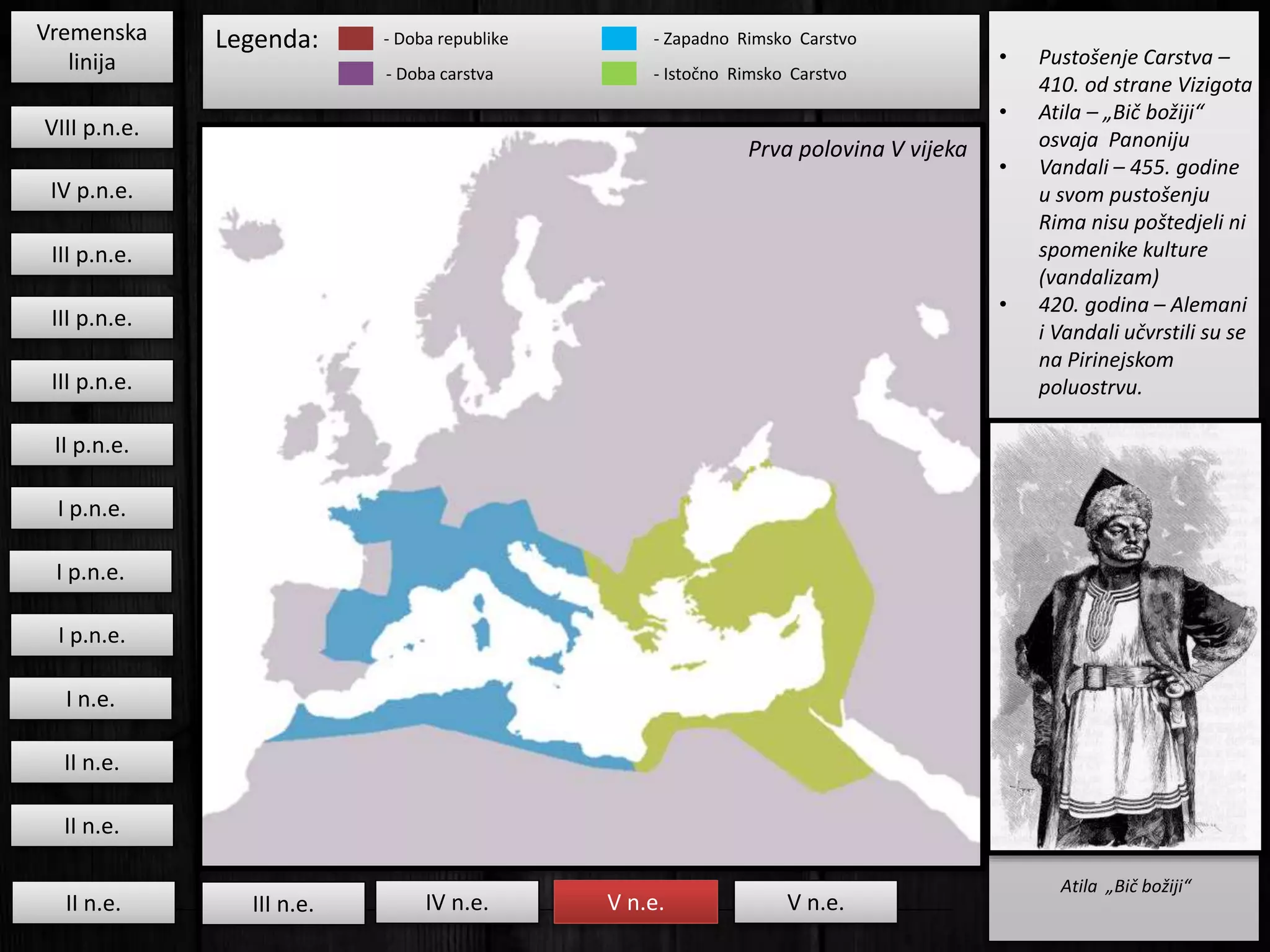 Interaktivna mapa starog rima | PPSX