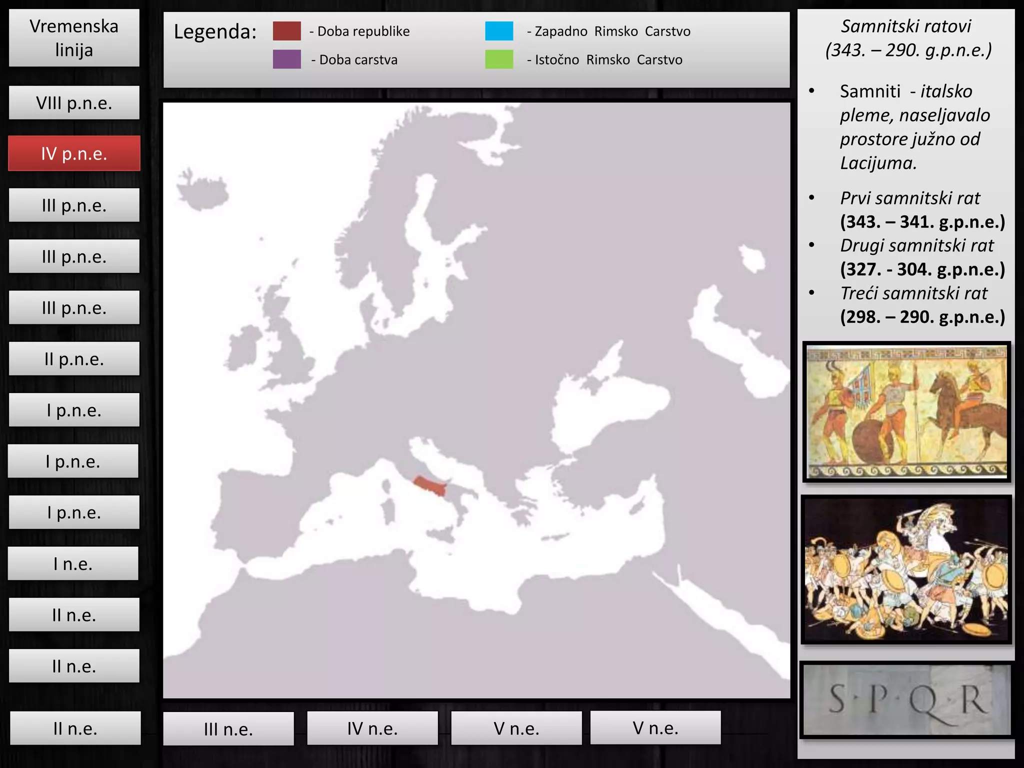 Interaktivna mapa starog rima | PPSX