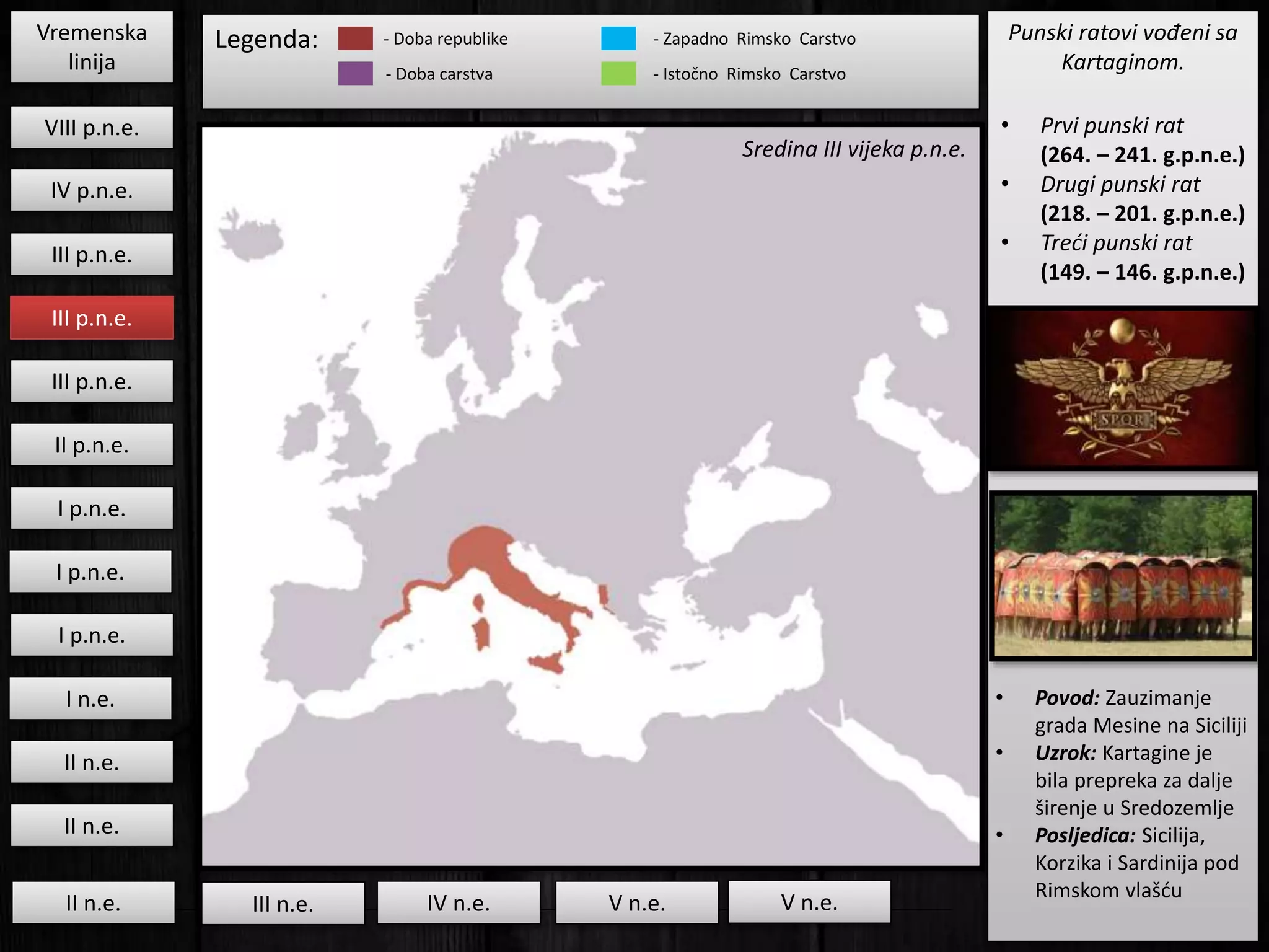 Interaktivna mapa starog rima | PPSX