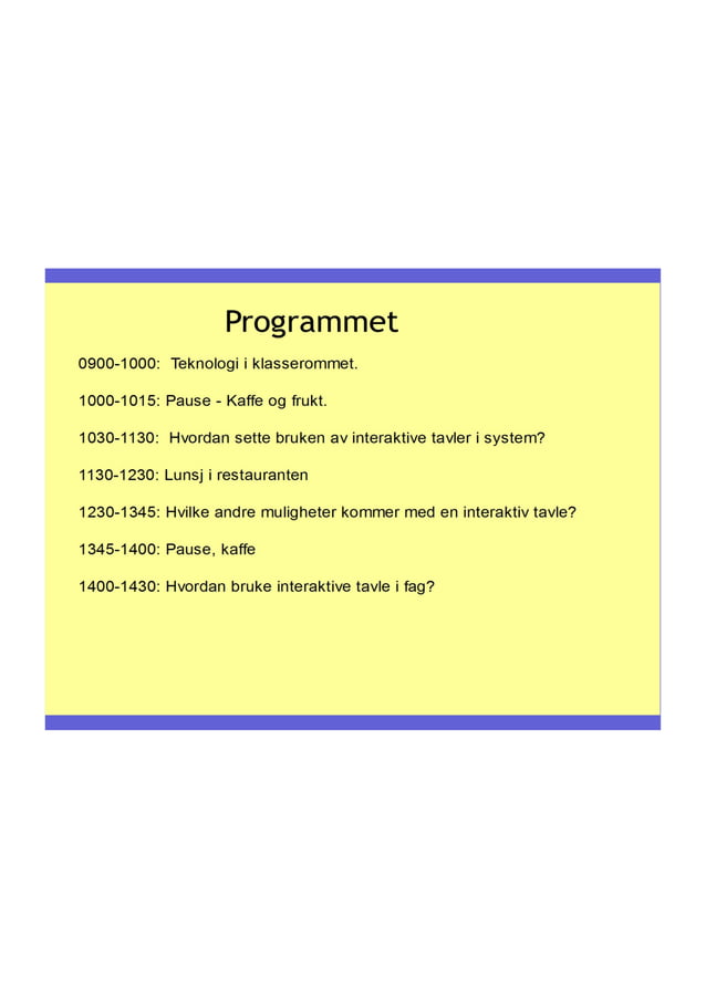 Interaktiv tavler i undervisning | PDF