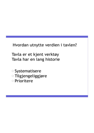 Interaktiv tavler i undervisning | PDF