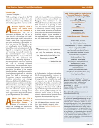 Latin American Remittances | PDF | Business Banking & Finance | Business