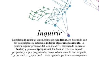 Analizando el modelo de adiestramiento para inquiri. | PDF