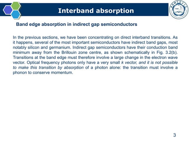 interband transition -3.pptx physics definition | PPT