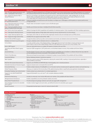 InterBase XE Datasheet | PDF