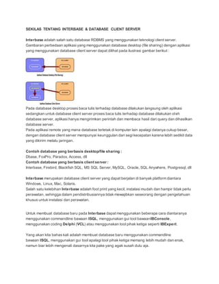 Interbase belajar | PDF