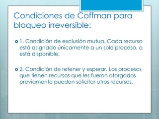 Interbloqueos | PPTX