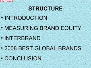 Measuring brand equity - Interbrand | PPT
